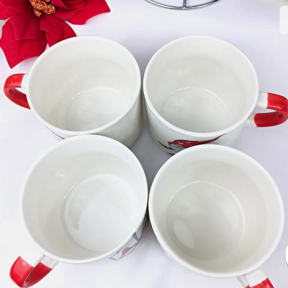 Holiday | Set Of 4 Christmas Gnomes Ceramic Stackable Coffee Mugs With ...